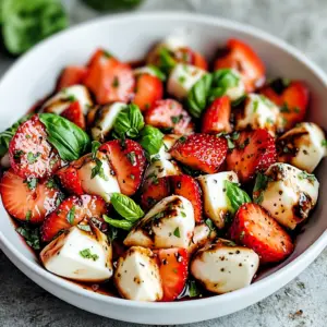 Balsamic Strawberry Caprese: A Fresh Twist on a Classic Salad