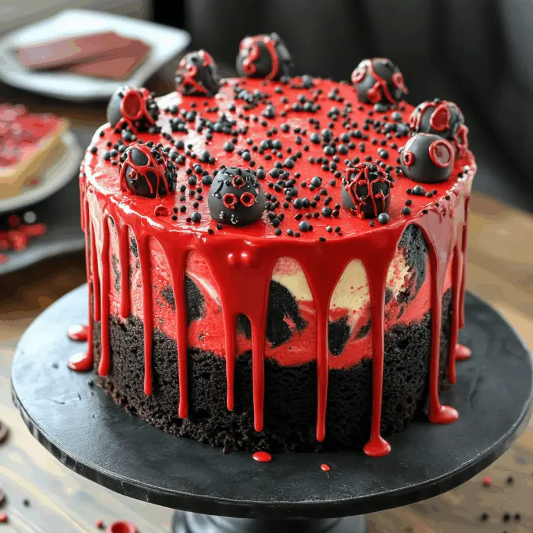 Spooky Halloween Marble Cake